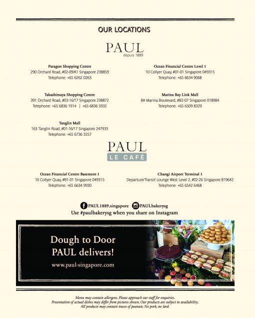 Menu – PAUL