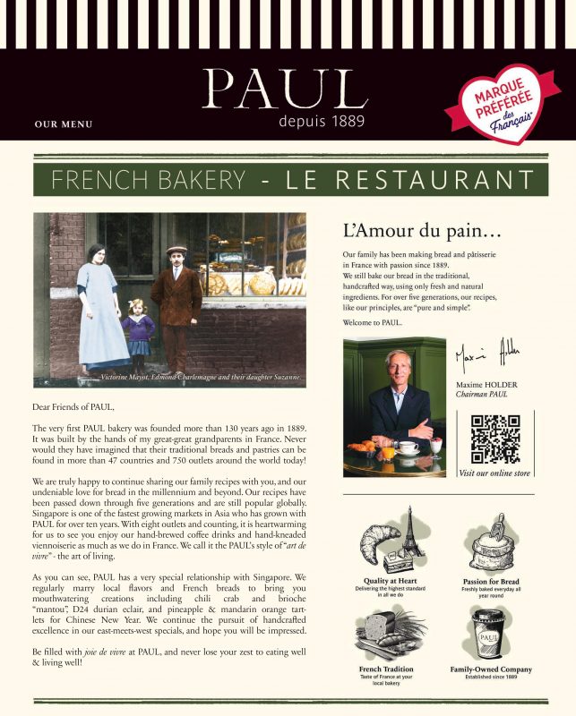 Menu – PAUL