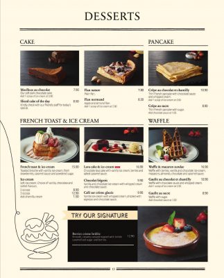 Menu – PAUL
