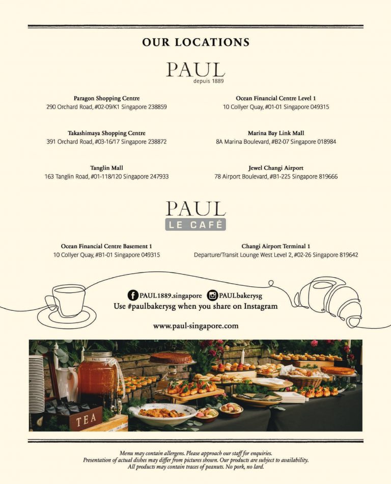Menu – PAUL