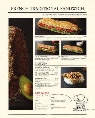 Menu – PAUL
