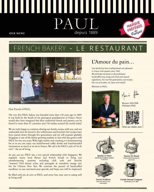 Menu – PAUL