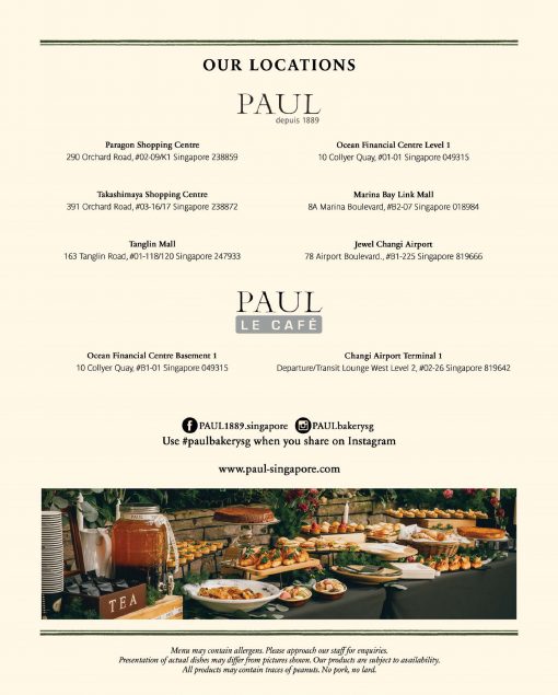 Menu – PAUL
