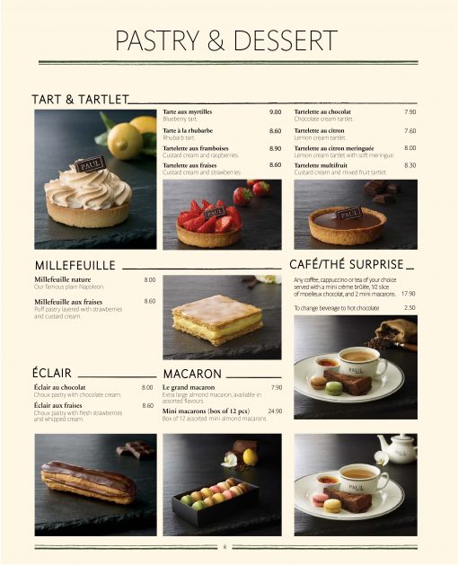 Menu – PAUL