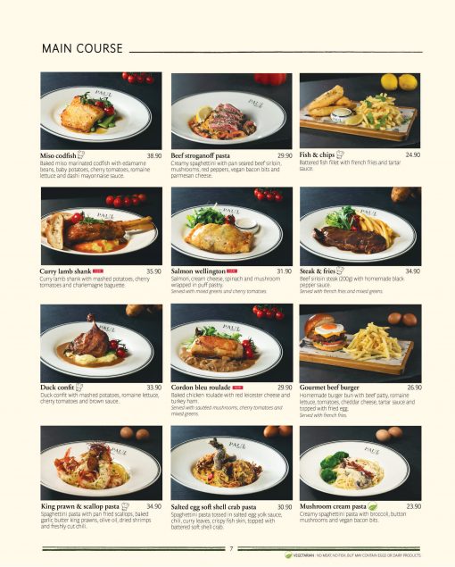 Menu – PAUL