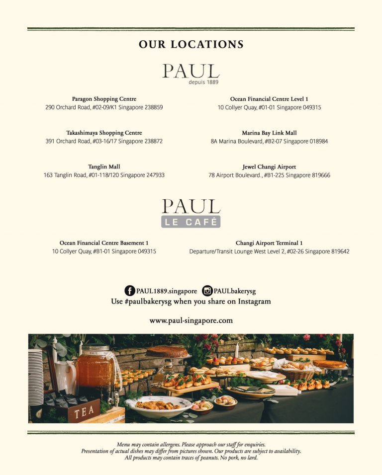 Menu – PAUL