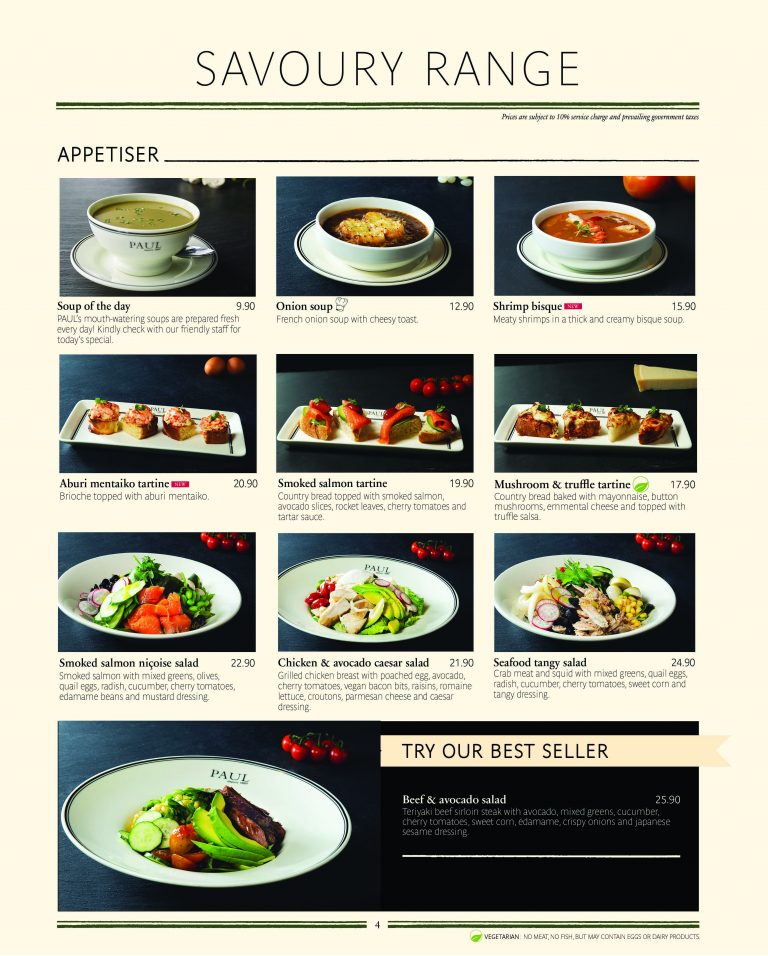 Menu – PAUL