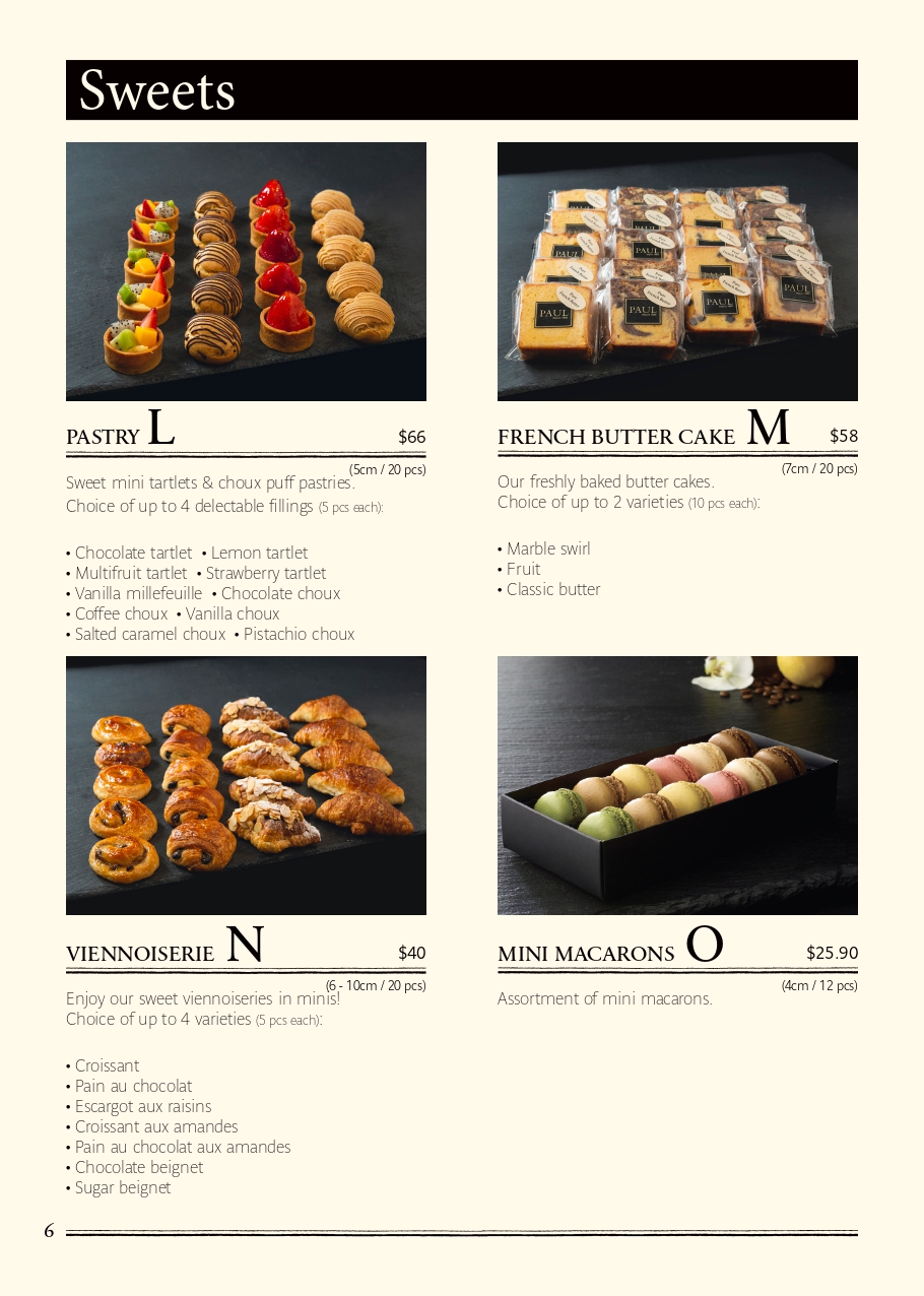 Menu – PAUL