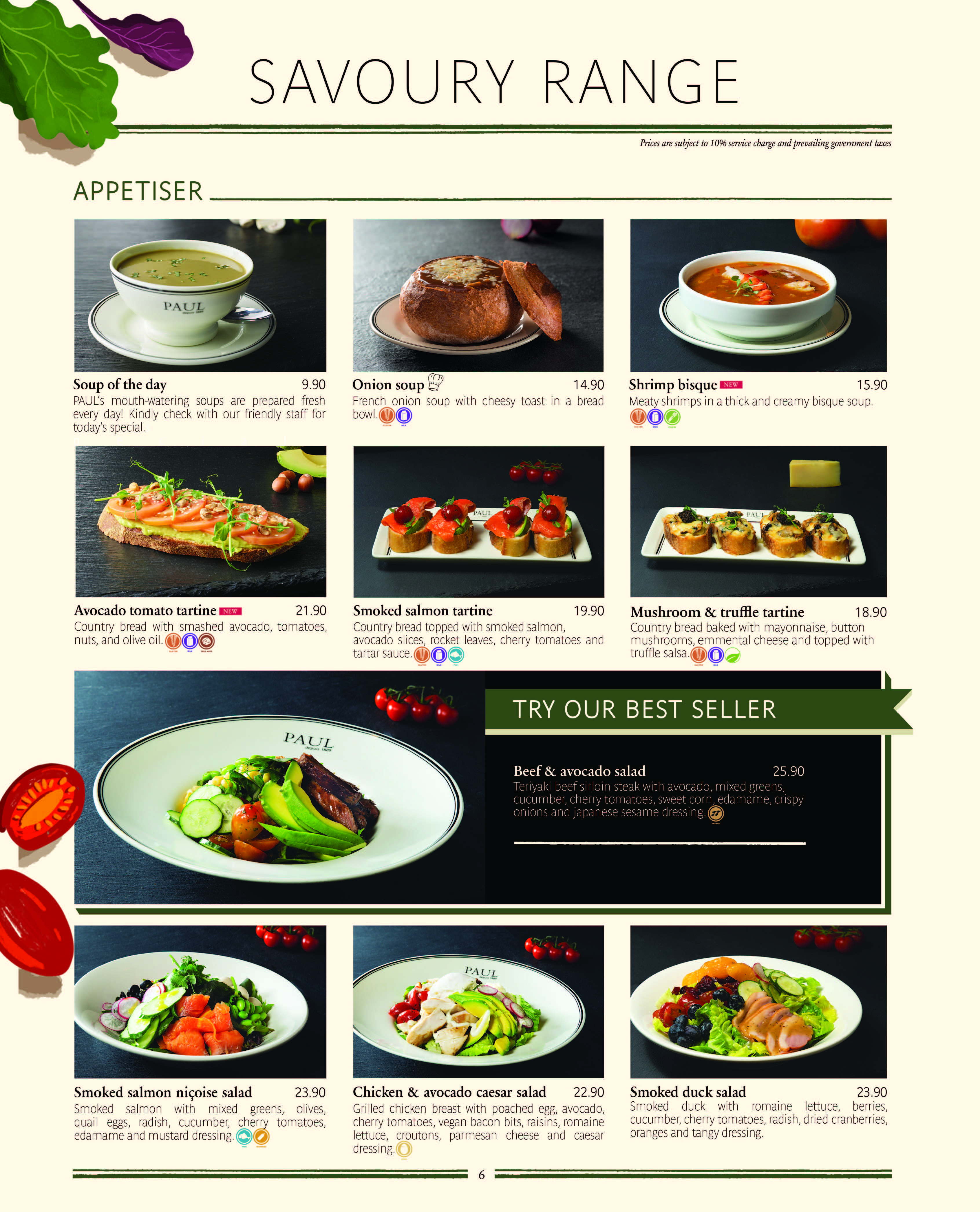 Menu – PAUL