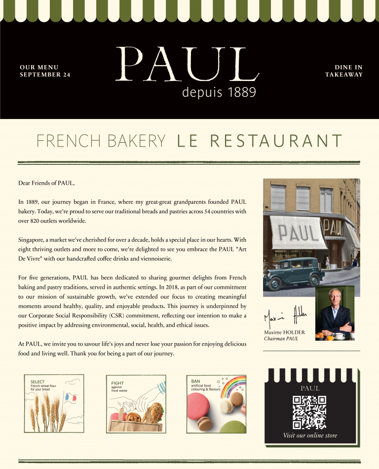 Menu – PAUL