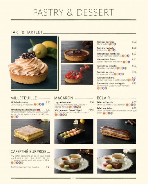 Menu – PAUL