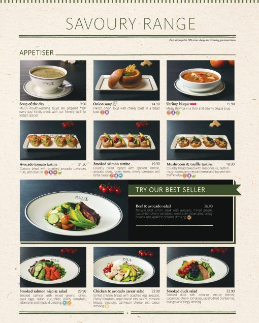 Menu – PAUL