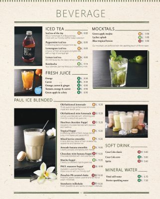 Menu – PAUL