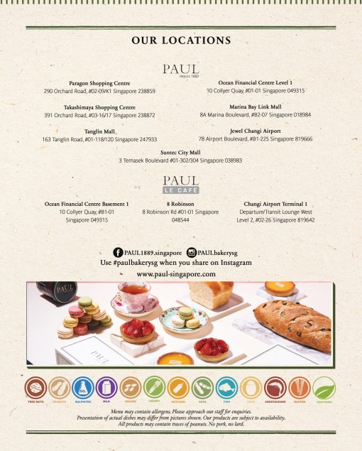 Menu – PAUL