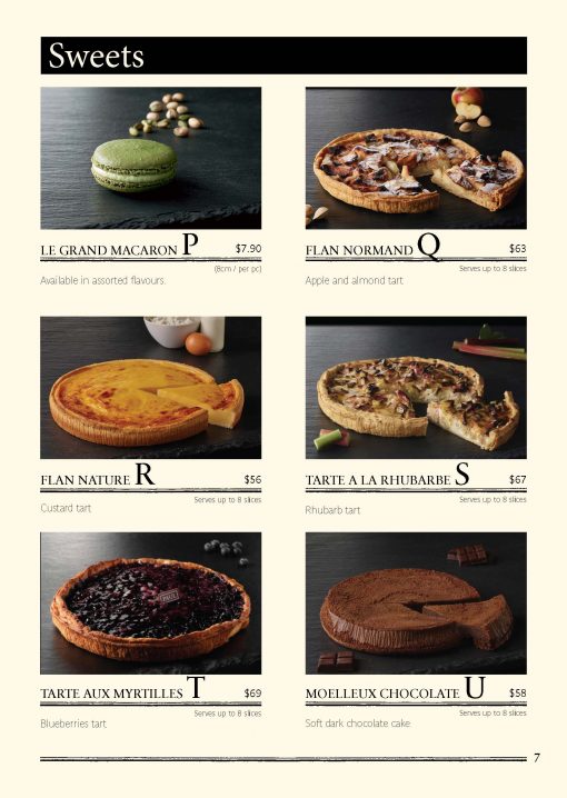 Menu – PAUL