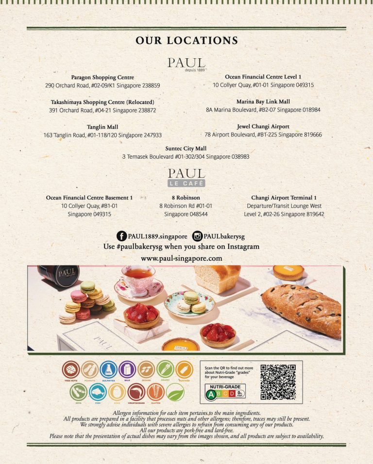 Menu – PAUL